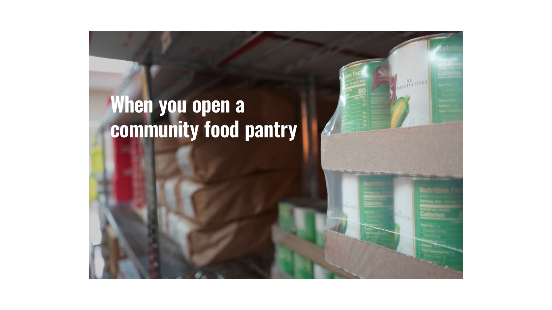 Community Food Pantry - Seniors First